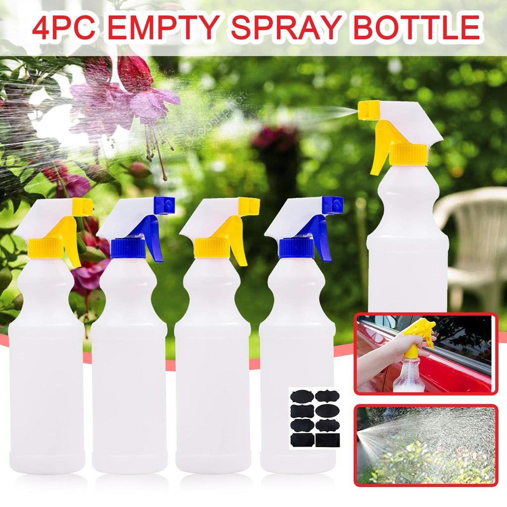 Buy GG 4PC Spray Bottle With 480ml Cleaning Fluid Spray Bottle With ...