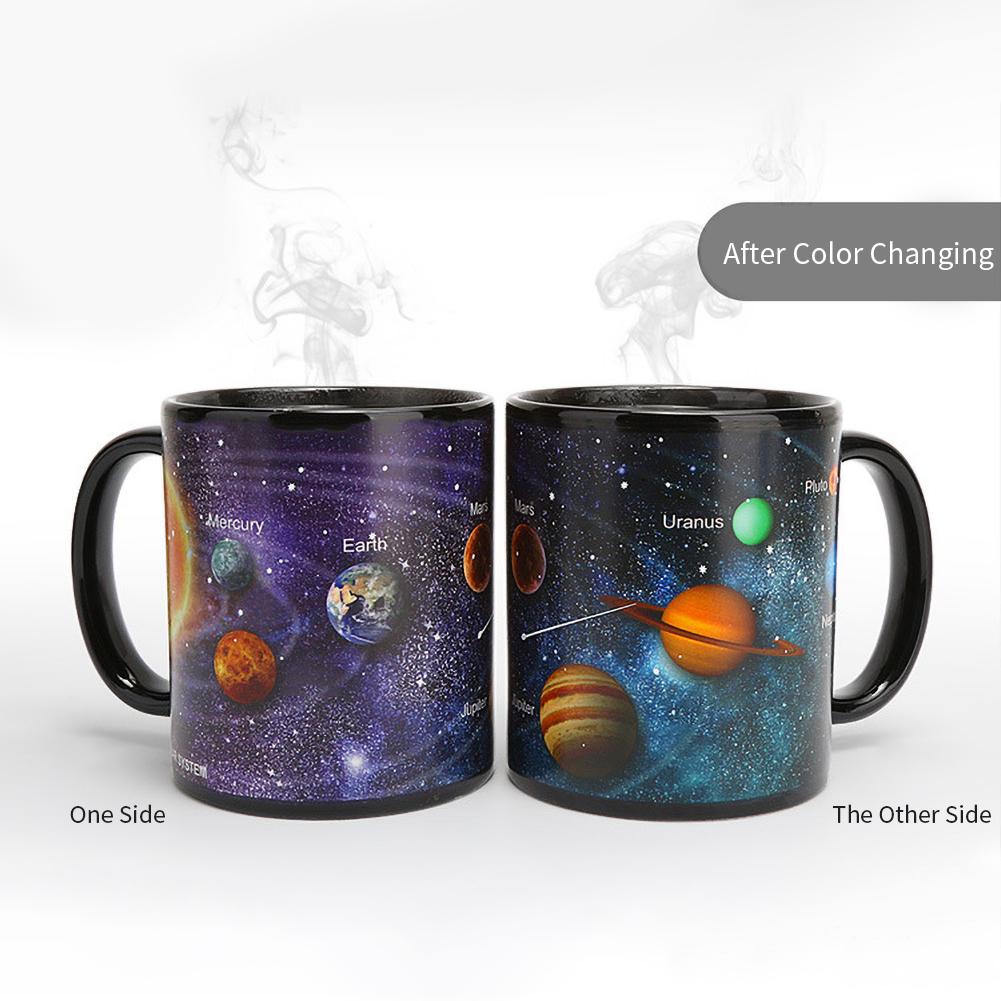 Buy Ceramic Coffee Mug - Starry Solar System Heat Sensitive Color ...