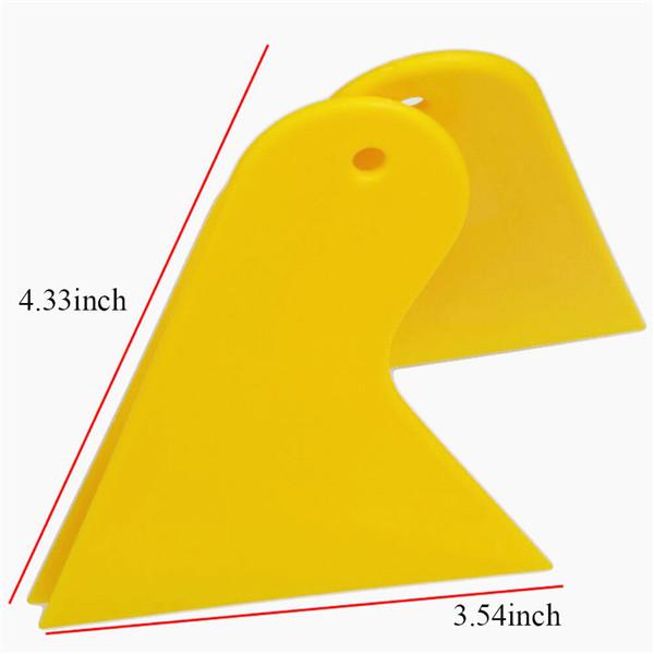 Portable Scraper Car Foil Tool Yellow Triangle Scraper Mobile Phone ...