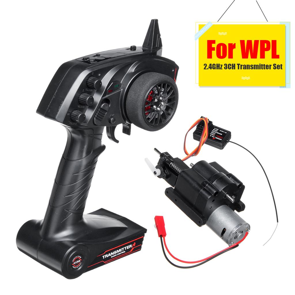 Buy 2.4GHz 3CH Digital Radio Control Transmitter + Gearbox + Receiver ...