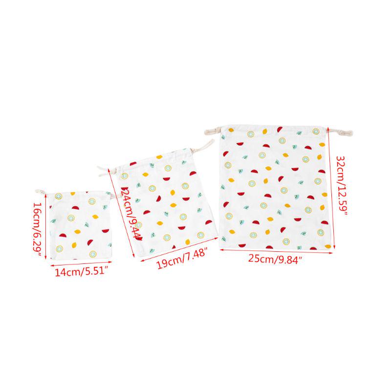 Buy Cotton Linen Drawstring Storage Bag Toy Shoes Laundry Organizer ...