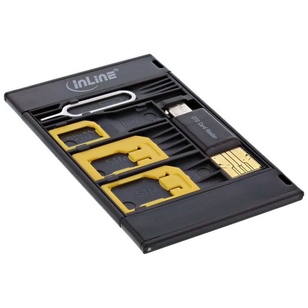 Buy InLine® SIM-BOX Sim Card Adapter and Power Supply Box with Otg Card ...