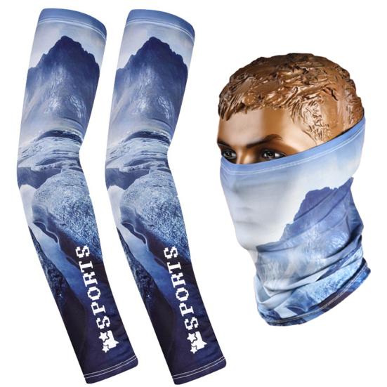 Cheap Arm Sleeves Face Hood Anti-slip Cooling Unisex Breathable Print ...