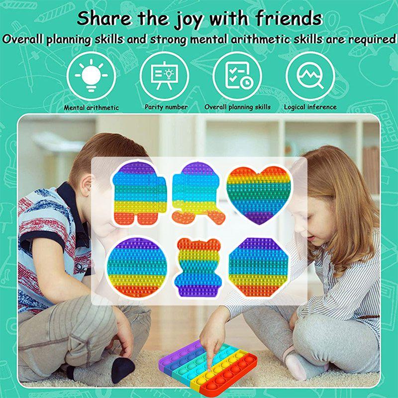 Buy Jumbo Popit Fidget Toys Sensory Big Size Push Bubble Autism Stress ...