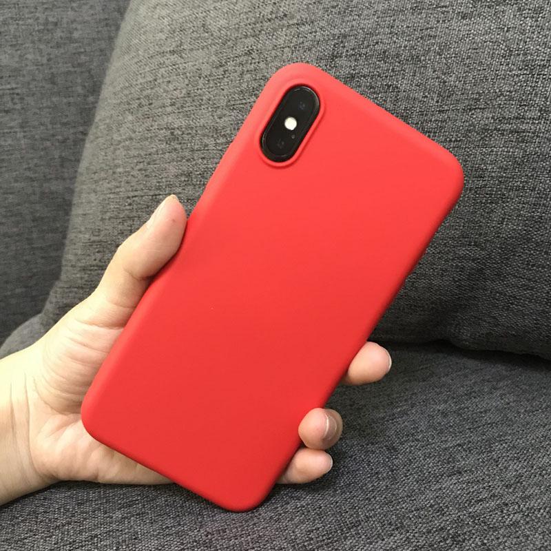 Buy Silicone Solid Color Case for iPhone Samsung Huawei Xiaomi Candy ...