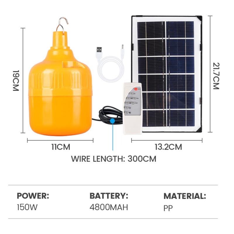 Cheap 150w Solar Light Bulb 3-level Multi-function Adjustable ...