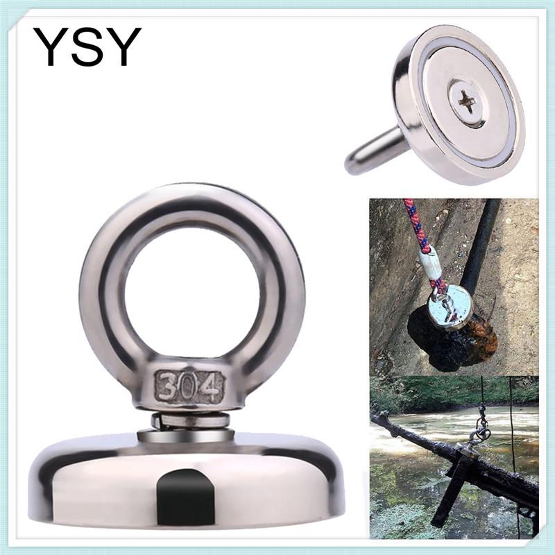 Buy Strong Powerful Round Neodymium Magnet Hook Rescue Magnet Fishing ...