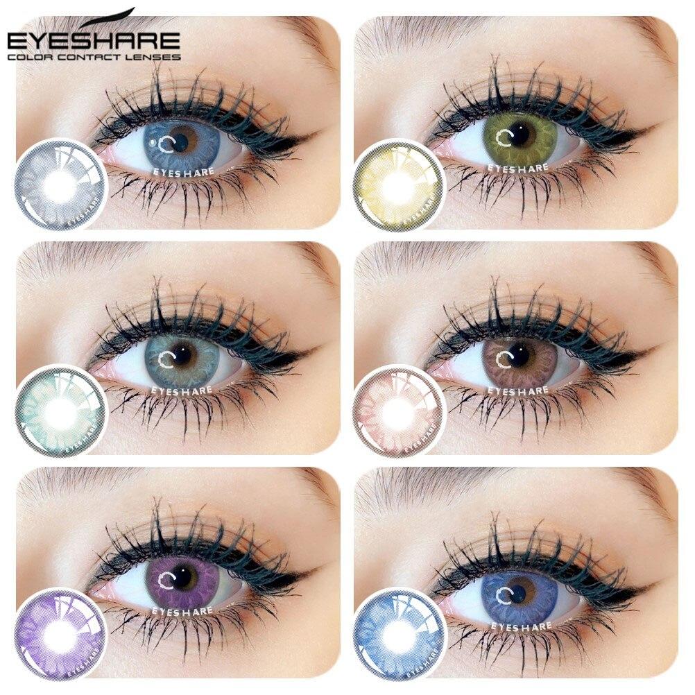 Buy EYESHARE 1 Pair GEM SERIES Soft Color Contact Lens Eyes Cosmetic ...