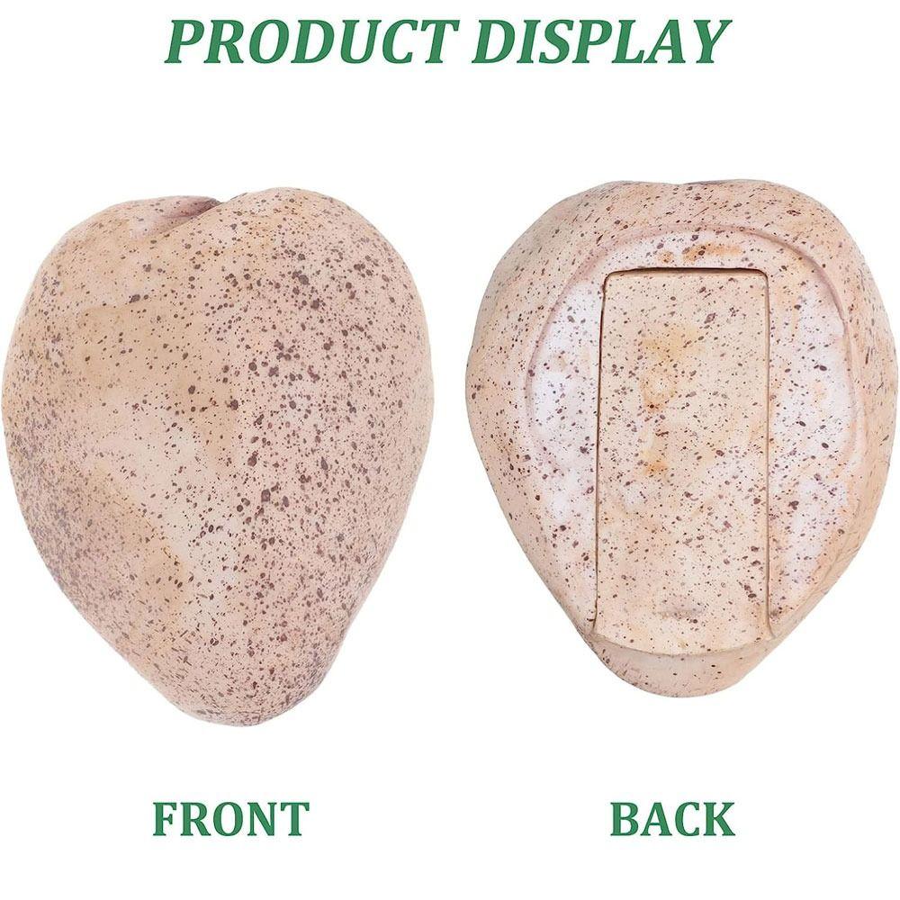 Security Stone Shape Fake Rock Light Yellow Key Storage Box Storage Box Hide-a-Spare-Key Mud ...