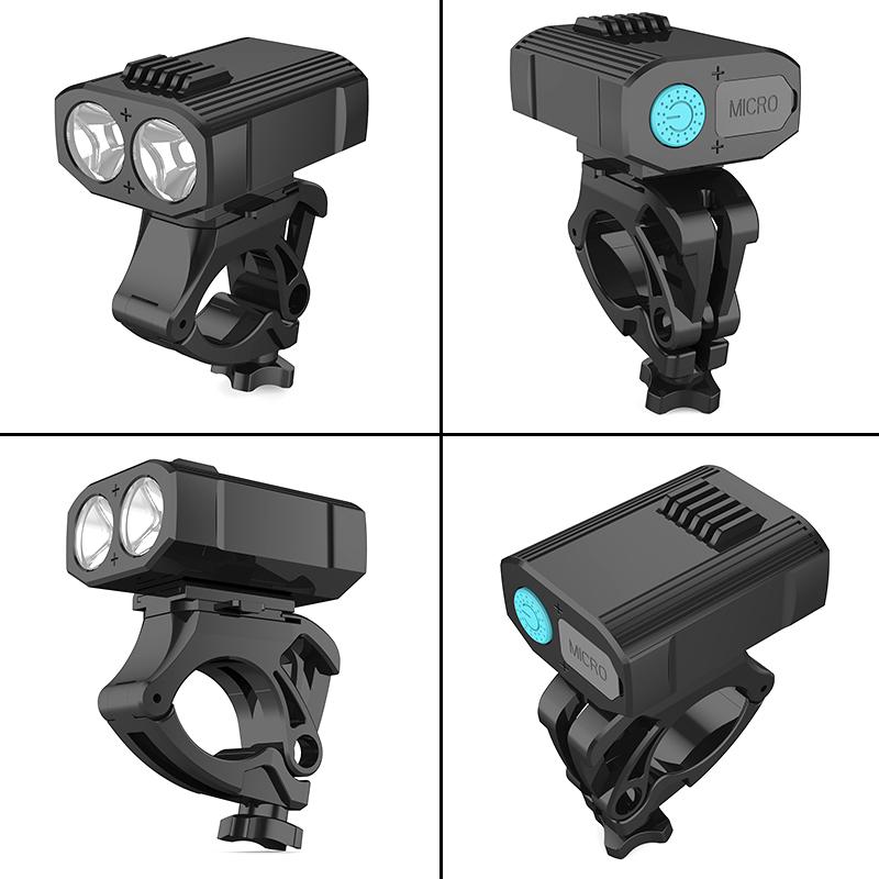 Buy Y16 400LM 2 XPE LED Bicycle Riding Light LED Flashlight USB ...