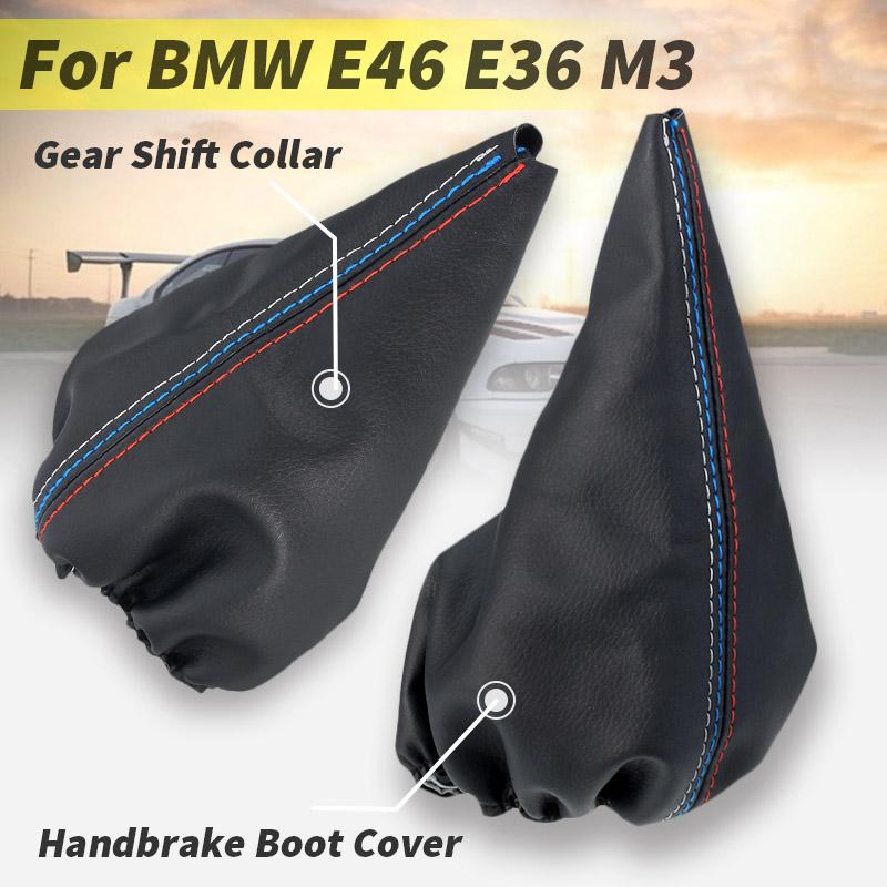 Buy Car Gear Shift Collars Manual Handbrake Gaiter Boot Cover For BMW ...