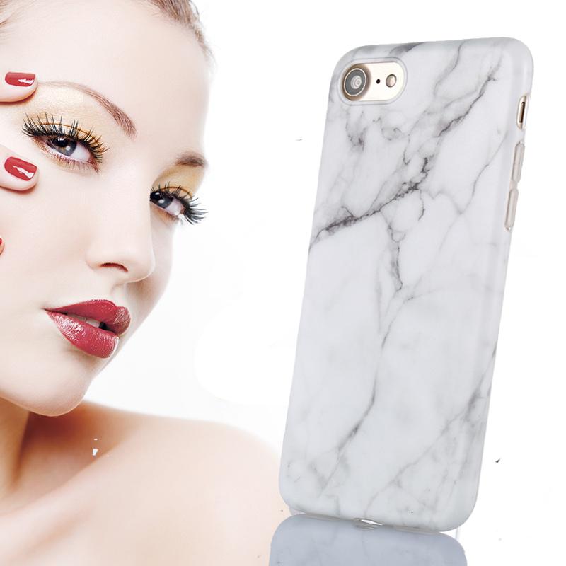 Buy Marble Pattern Soft TPU Scrub Phone Case IPhone 6s 6 7 8 Plus X ...