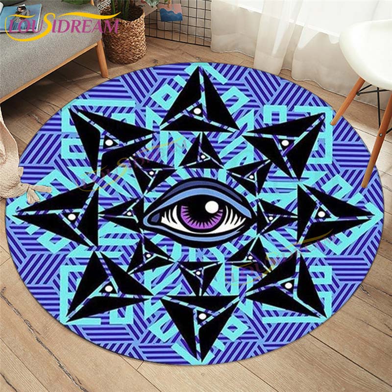 Buy Evil Eye Rug Home Decoration Carpet Hamsa Palm Mandala Carpet Rug ...