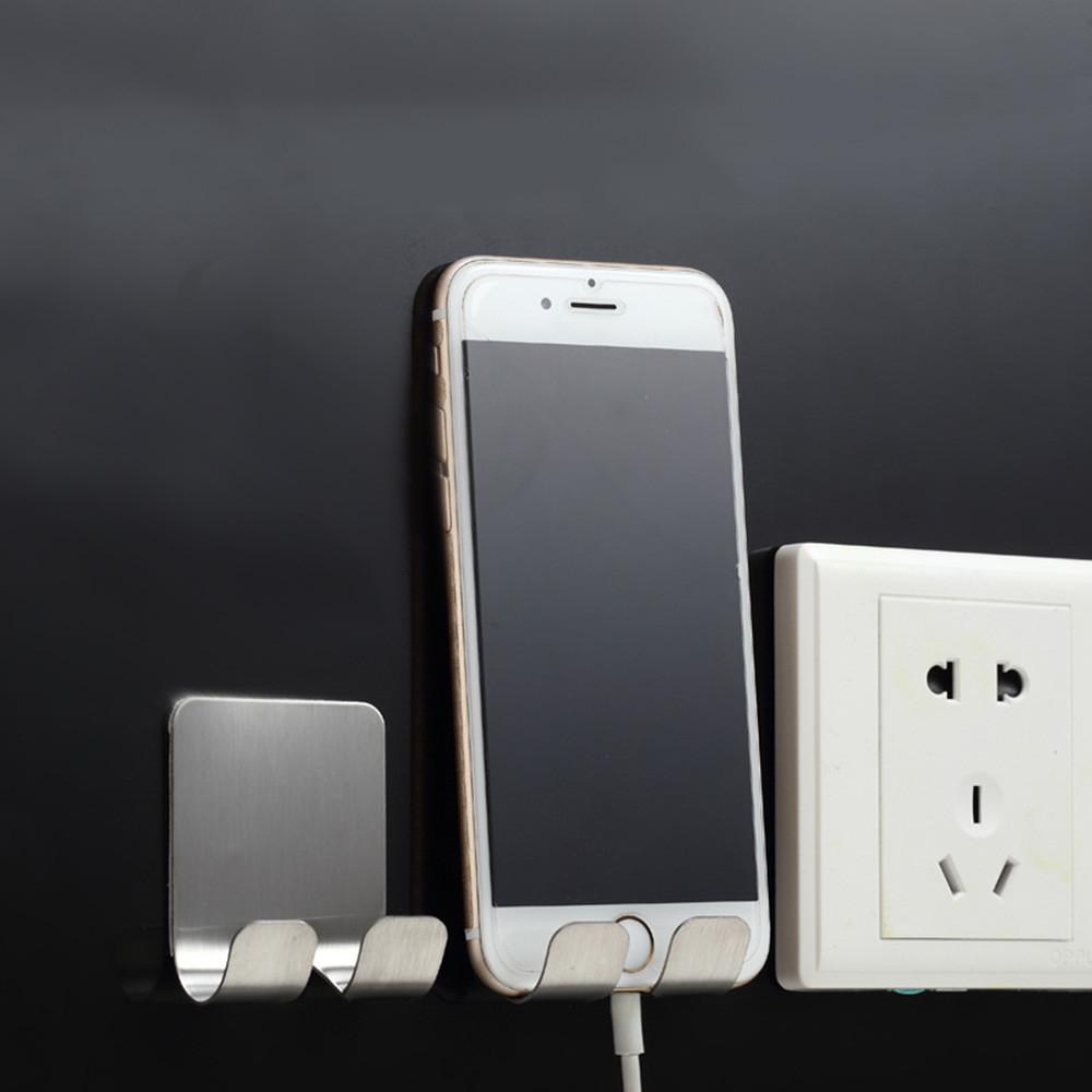 Stainless Steel Hook Storage Wall Door Mobile Phone Holder Hook uygun ...