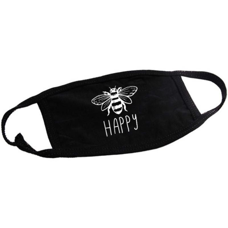 Buy Women Fashion Printed Cotton Face Masks Bee Kind Bee Happy Pattern ...