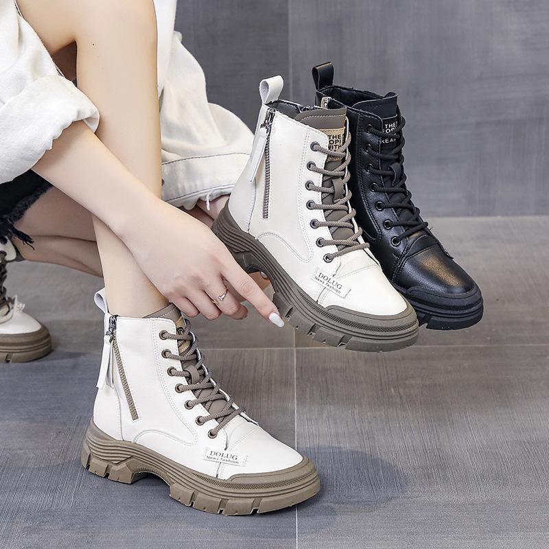 Buy Martin Boots Fashion Ankle Boots for Women Autumn Winter Shoes ...