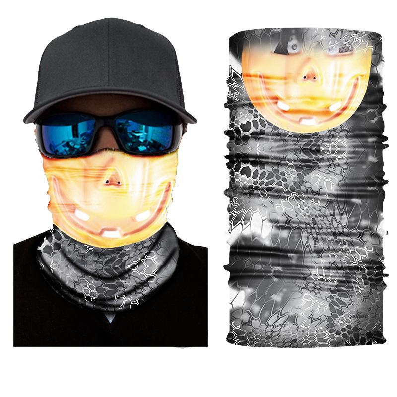 Buy Horrible Yellow Face Hexagon Cycling Motorcycle Head Scarf Neck ...