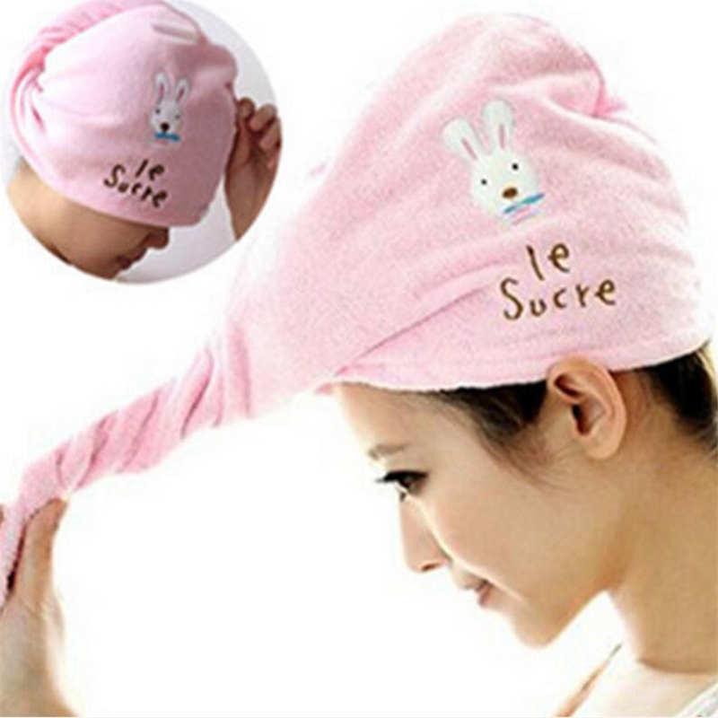 Buy Super Useful Absorbent Quick-drying Microfiber Hair Dry Cap for ...