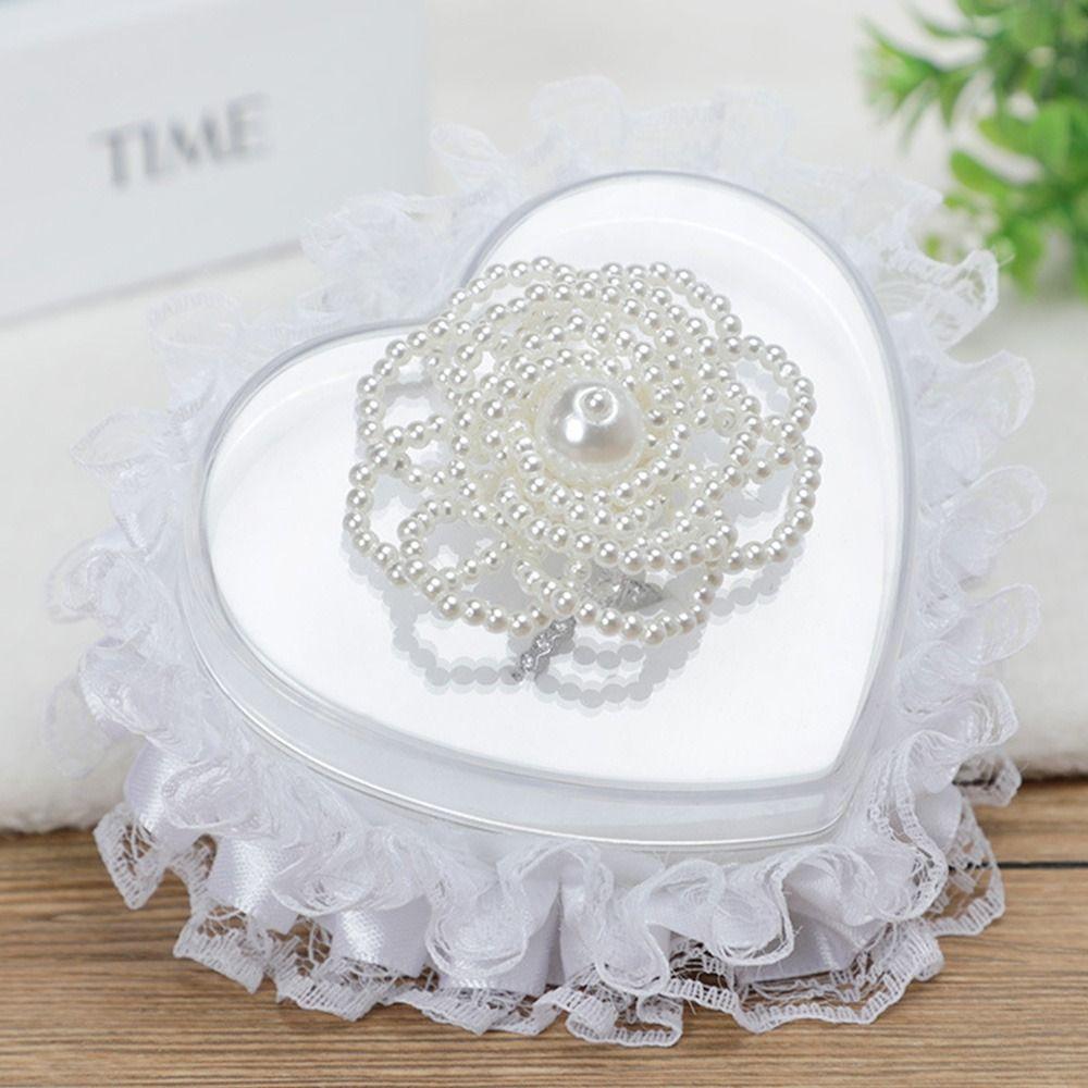 Satın alın Portable Heart-shape Wedding Romantic Storage Box Rings ...