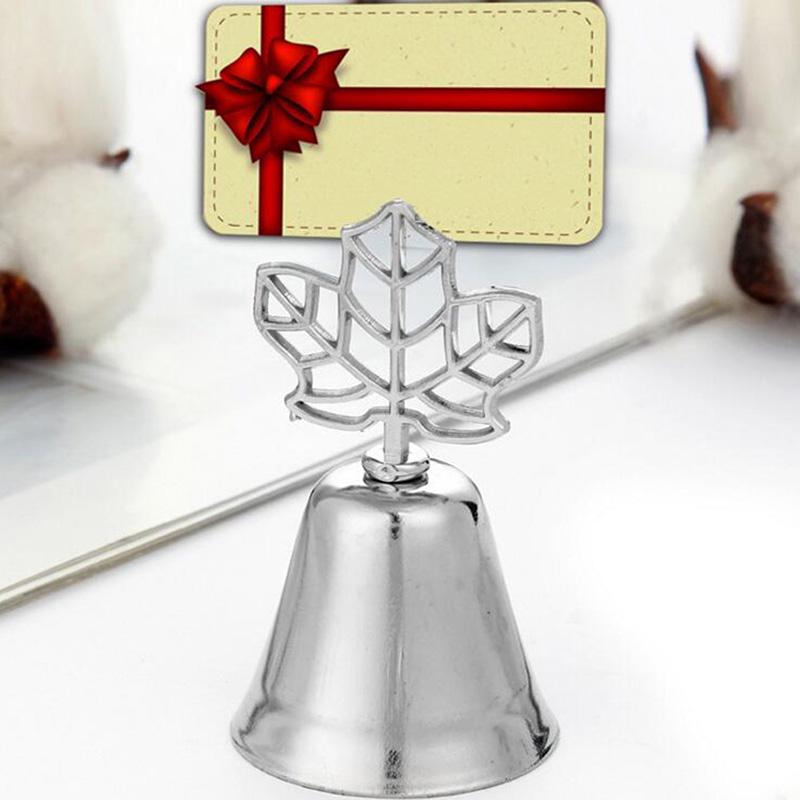 Buy Creative Small Bell Party Supplies Maple Leaf Seat Clip Wedding ...