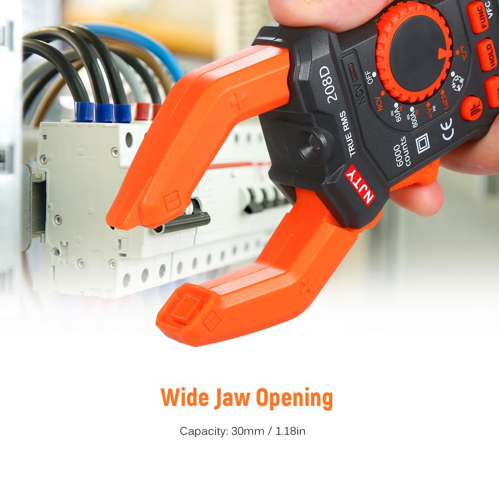 Cheap 600a Ac/Dc Digital Clamp Meter With Temperature Auto Ranging ...