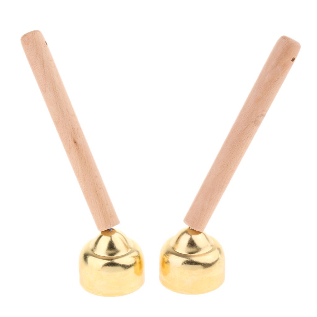 Buy 1 Pair Copper Peng Bell Kids Tinkle Jingle Percussion Instrument ...