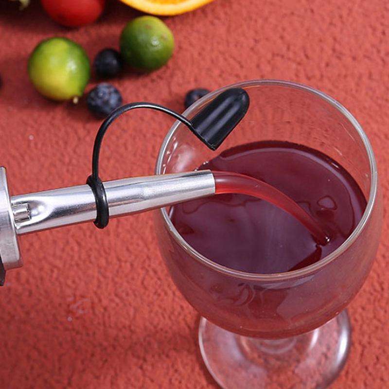 Buy Bar Pourer Flow Red Wine Bottle Stainless Steel Liqor Spout Stopper ...