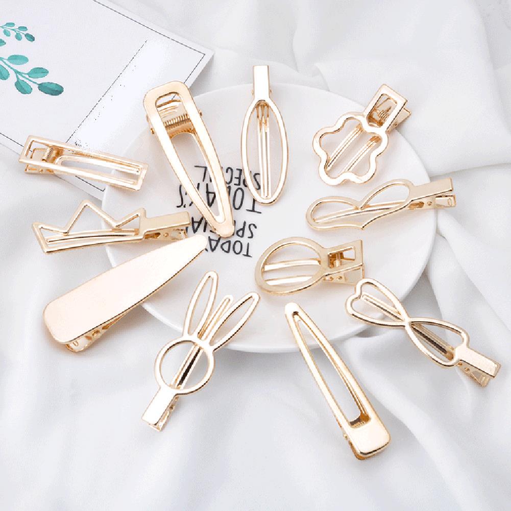 Buy Fashion Geometric Metal Hairpin Female Models DIY Hollow Hairpin ...