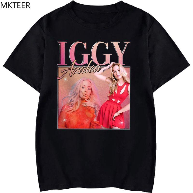 Buy Iggy Azalea Beautiful Fashion Casual Streetwear T-shirt Loose ...