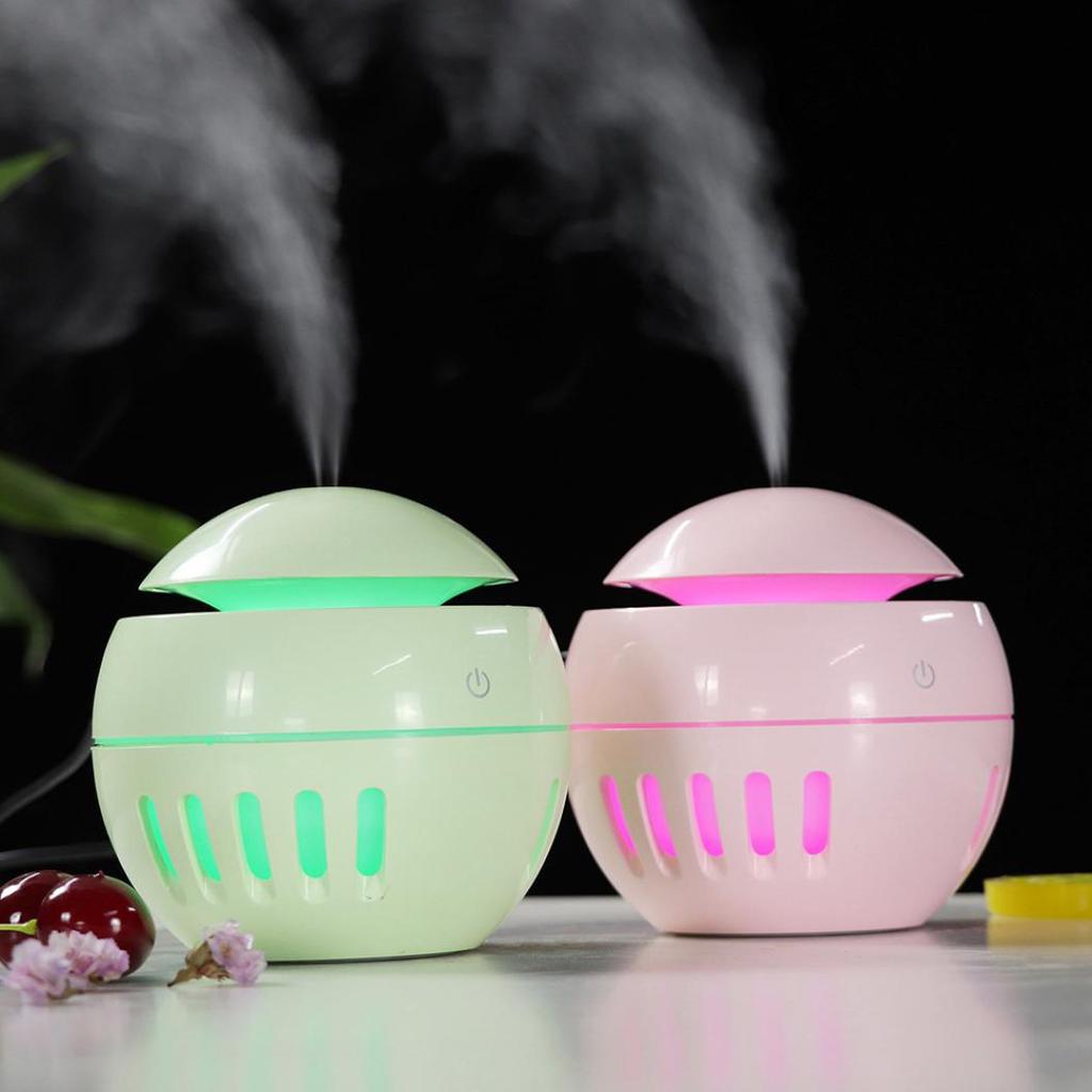 Buy Mini Ball Shaped 130ml Colorful LED Light Fine Mist Air ...