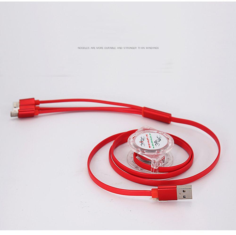 Buy New Multi Color Portable Durable 3 In 1 USB Cable Fast Charging ...
