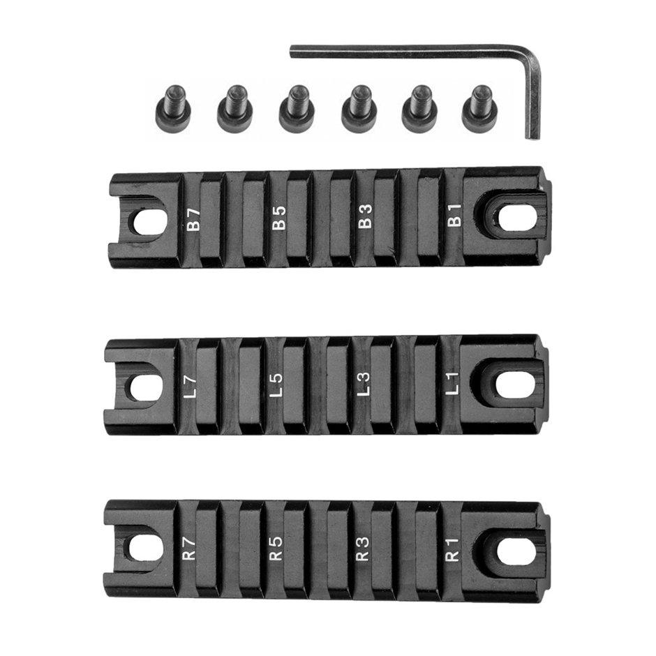 Buy 3pcs/set Picatinny RIS Rail 20mm Short Tactical Picatinny Rail ...