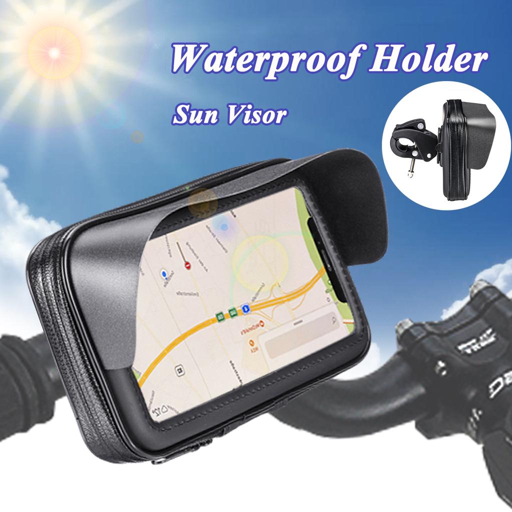 Buy 6.3'' Bicycle Motorbike Bike Phone Waterproof Case Bag Holder For ...