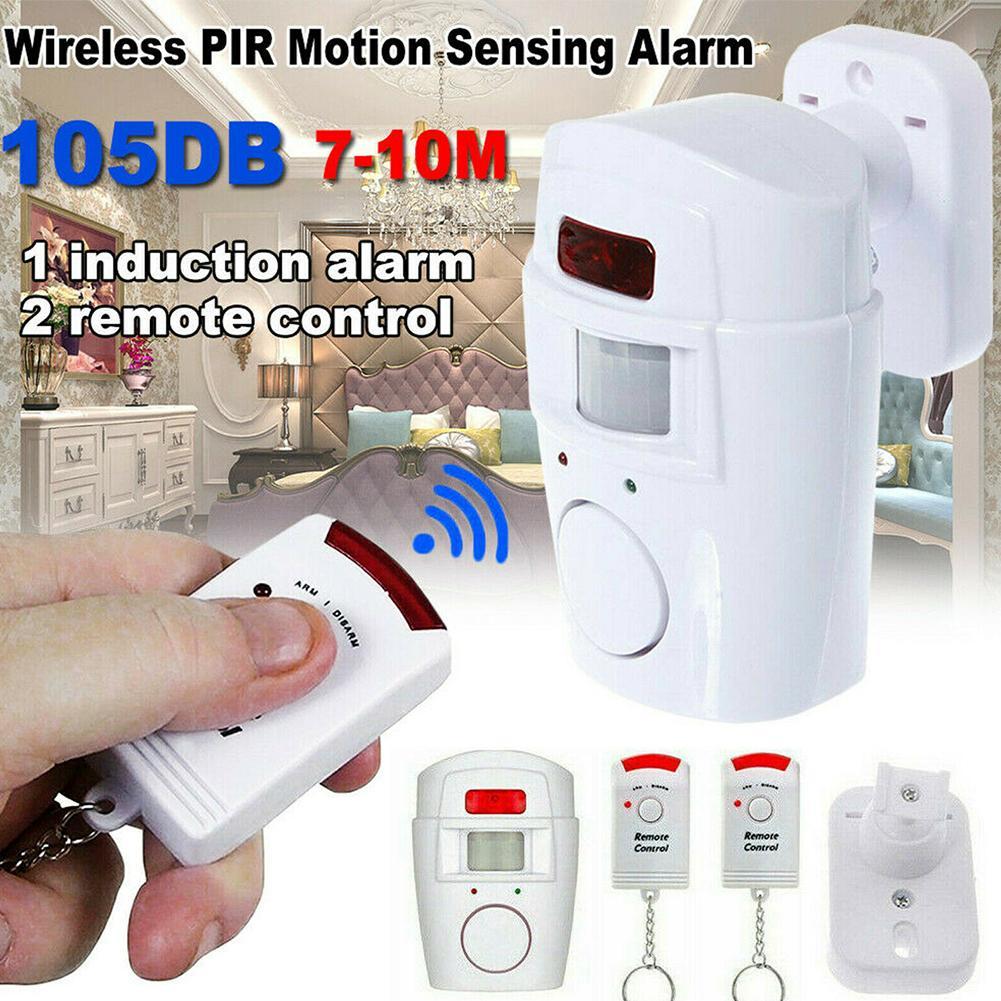 Buy Sensor Motion Pir Wireless Alarm With 2 Remote Controls Shed C7c6 ...
