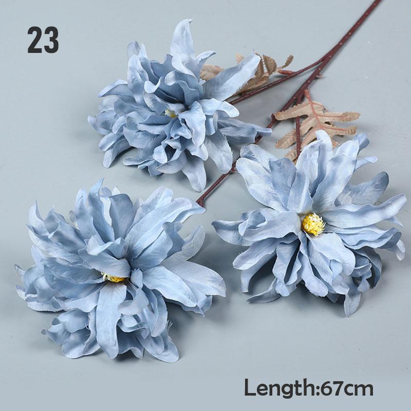 Buy 1PC Bridal Bouquet Combination Bouquet Silk Cloth Flower Fog Blue ...