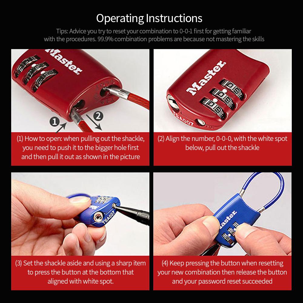 Buy Master Lock TSA Accepted Lock Gep?ckaktenkoffer Vorh?ngeschloss at affordable prices — free ...