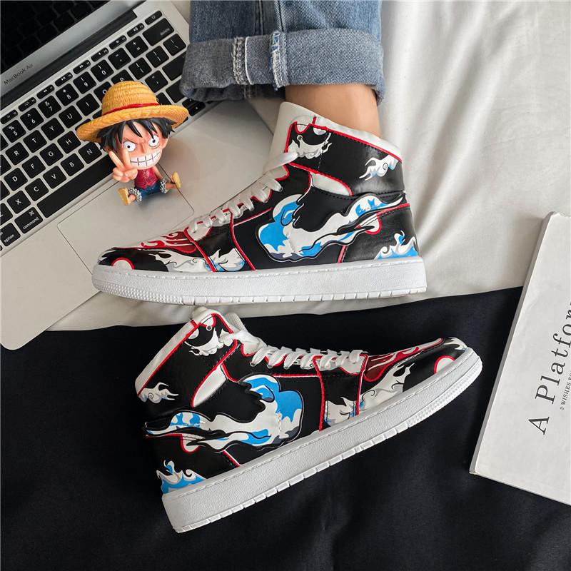 Buy Unisex Trendy One Piece Anime Shoes Scooter Shoes Animation Joint ...