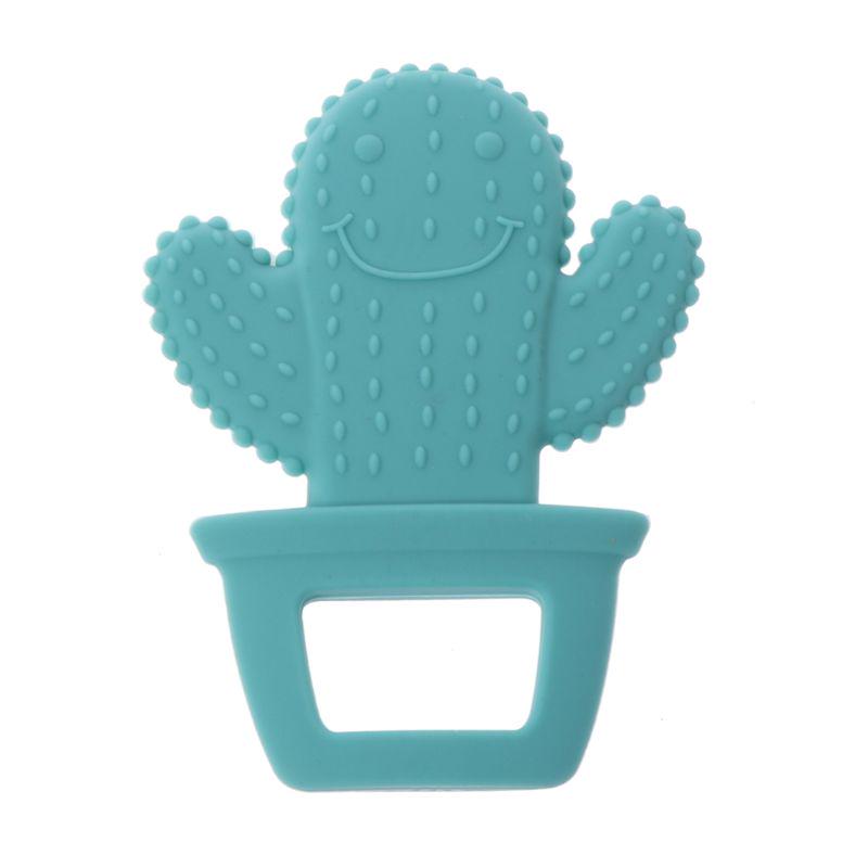 Cute Cactus Baby Teether Pacifier Teething Nursing Silicone BPA Free ...