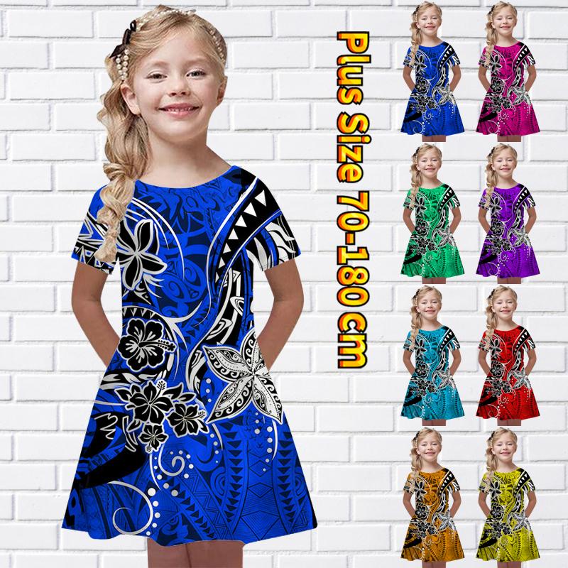 Girls 3D Print Dresses Kids Girl Party Sleeveless Princess Dress Tank ...