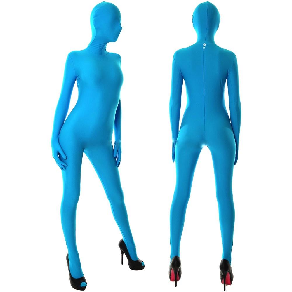 Buy Lake Blue Lycra Spandex Catsuit Costumes Unisex Tights Bodysuit