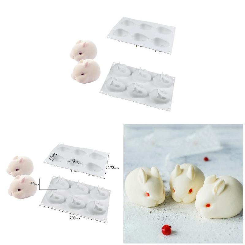 Buy Shape Baking Silicone 3D Mold Decor Cake Dessert Cake Mold Rabbit ...