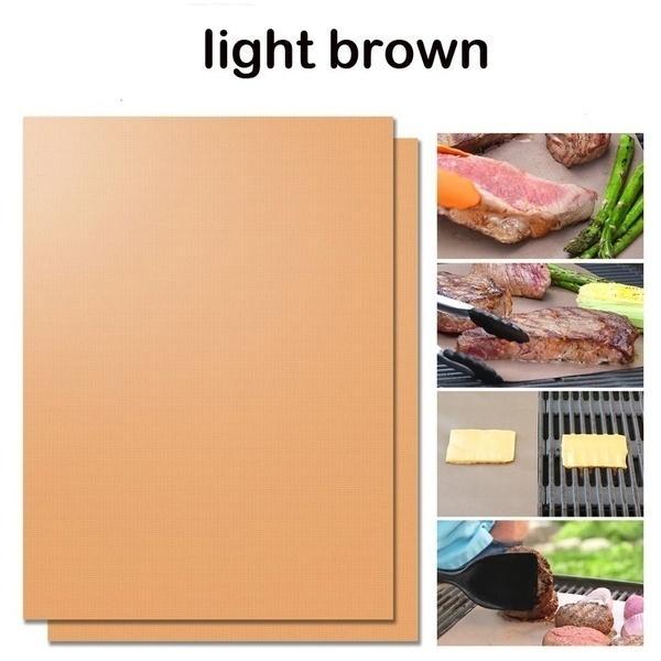 Barbecue Liners Pan Fry Liner Pads Reuseable Baking Mats Non-stick Mats ...