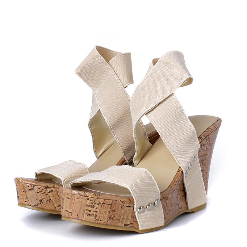Buy Women Wedges Platform Sandals Women Fashion Super High Heels ...
