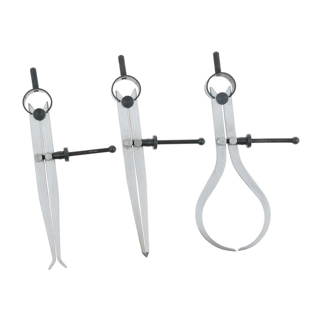 Buy Precision Spring Outside Inside Joint Calipers & Dividers Set 6 ...