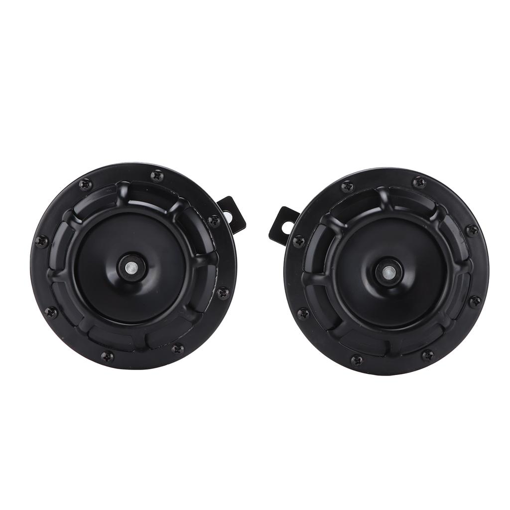 Buy Pair 120mm 115DB Snail Horn Universal Black for Car Motorcycle ...