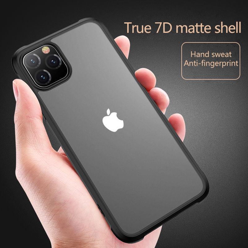 Buy Acrylic 2 in 1 Four Concer Anti - Fall Frosting Phone Case For ...