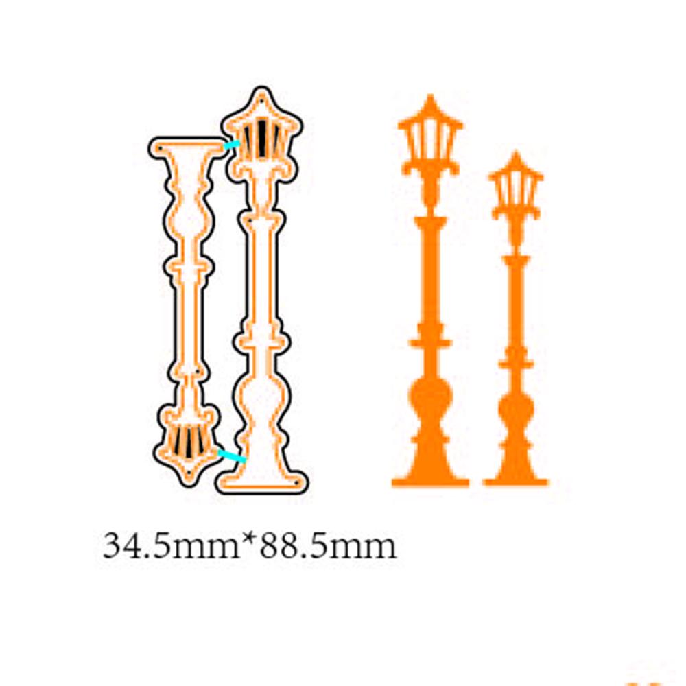 Buy Paris Street Lamps Metal Cutting Dies Scrapbooking Craft Dies Cuts ...