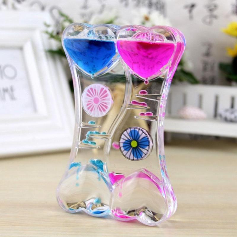 Liquid Floating Timer Desktop Motion Visual Windmill Oil Drop Timer Toy ...