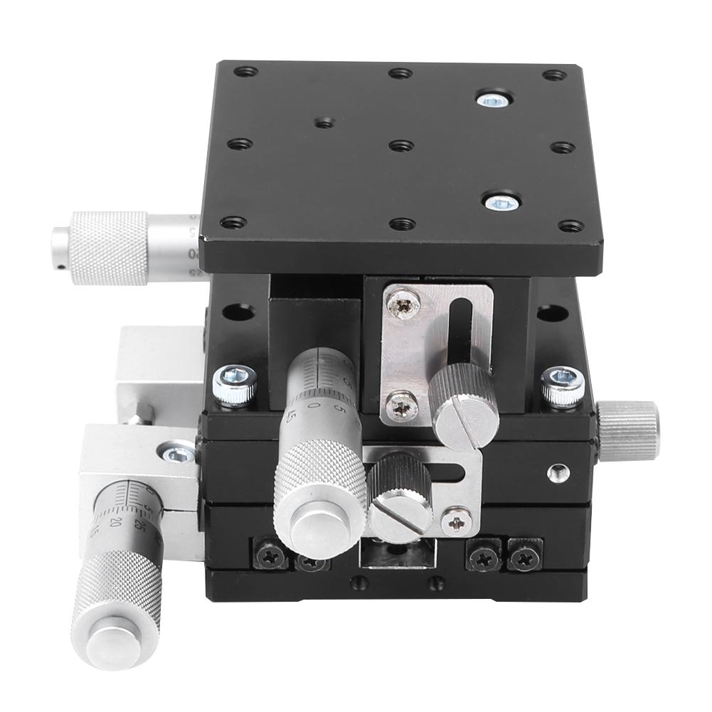 Buy LD60-LM XYZ 3-Axes Manual Linear Stage Trimming Platform Tuning ...