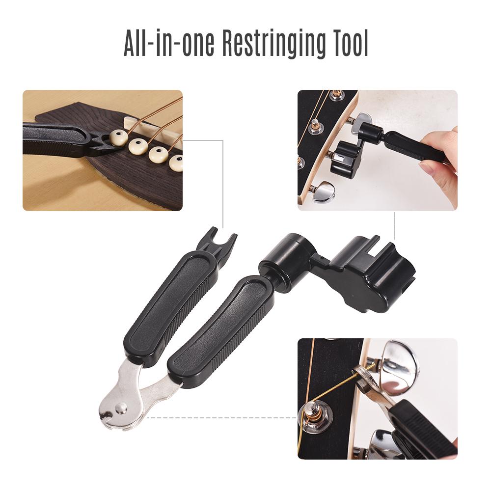 Cheap Entrylevel Acoustic Guitar Tool Kit Guitar Strings Picks Holder ...